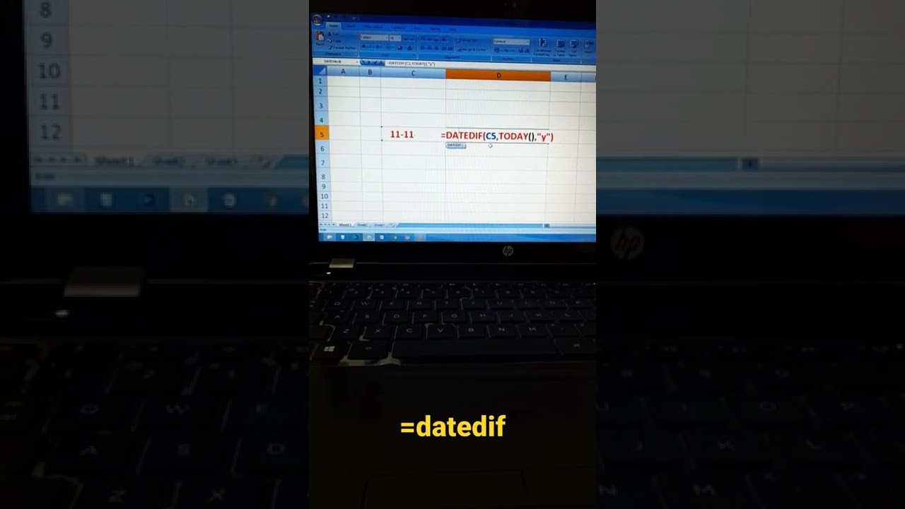 Age Calculate In Excel excel shorts YouTube Age Calculate In Excel excel shorts YouTube