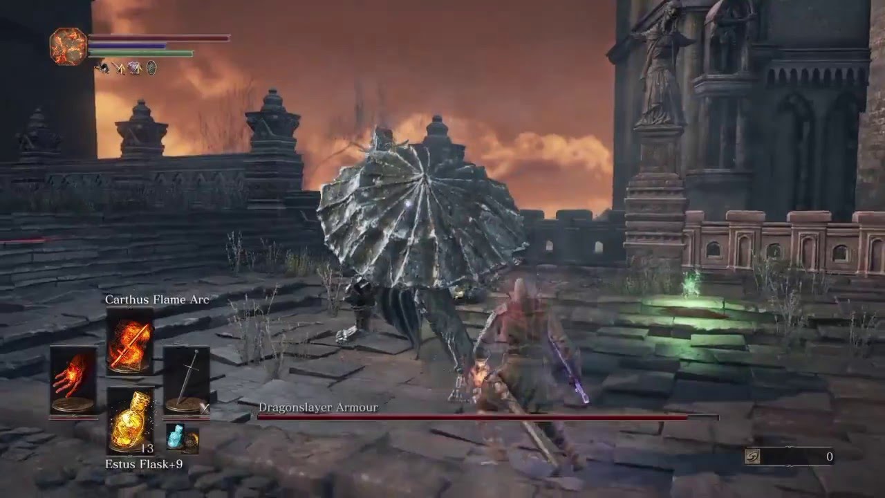 DS3 Level 1 vs Dragonslayer Armour - YouTube