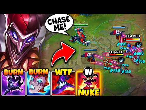 Shaco but I make the enemy team chase me into boxes (800 AP TRAPS)