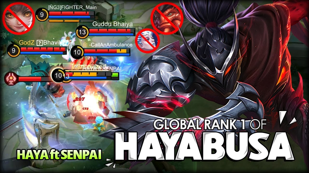 Shuriken Monster! Ninja vs Everybody! HAYA ft SENPAI Global Rank 1 of Hayabusa - MLBB - YouTube