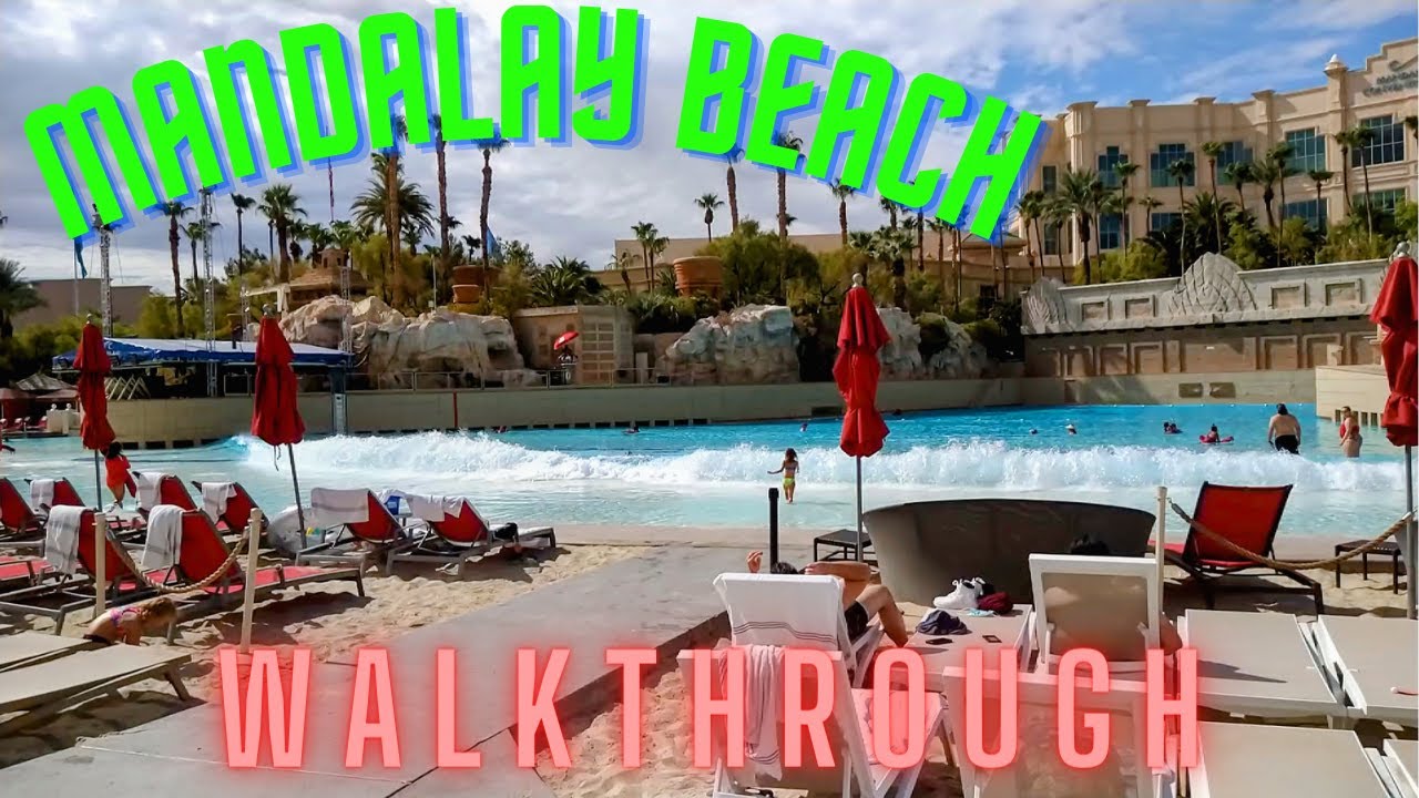 Mandalay Bay Pool Walkthrough | Mandalay Beach - YouTube