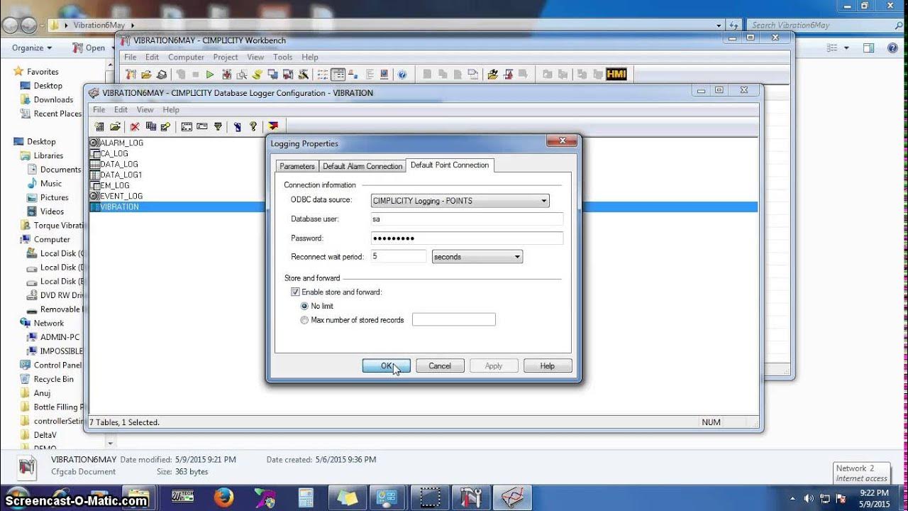 Create data base logger in CIMPLICITY SCADA created by Garje Ganesh - YouTube