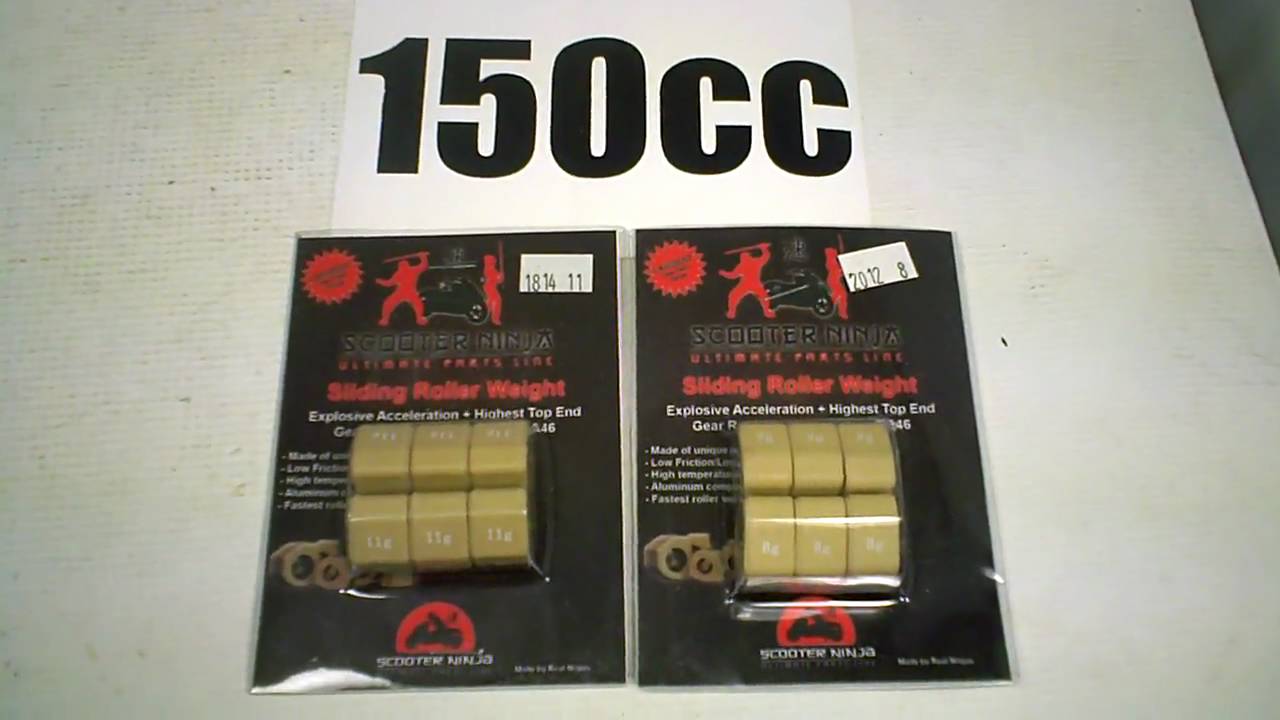 Proper GY6 Sliders and Rollers - YouTube