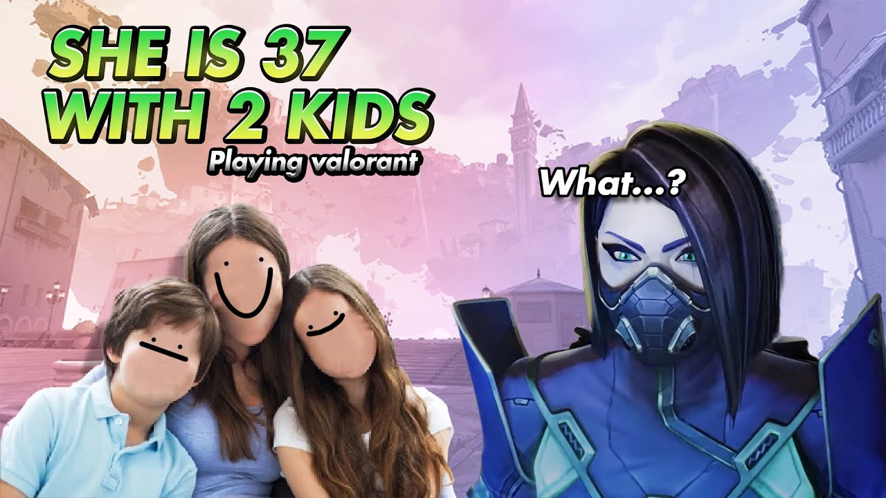 She is 37 and has TWO kids, Valorant matches are insane!!! - YouTube