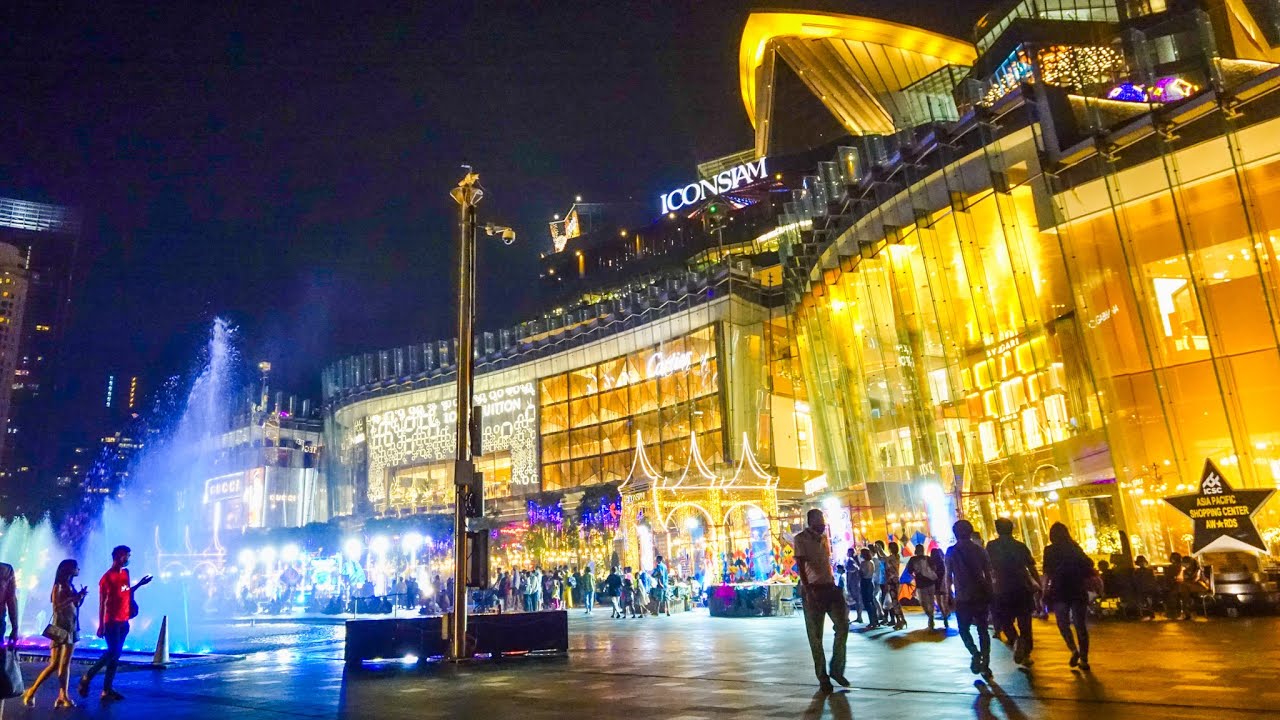 ICONSIAM (LUXURY SHOPPING MALL & BEAUTIFUL STREET FOOD AREA) - YouTube