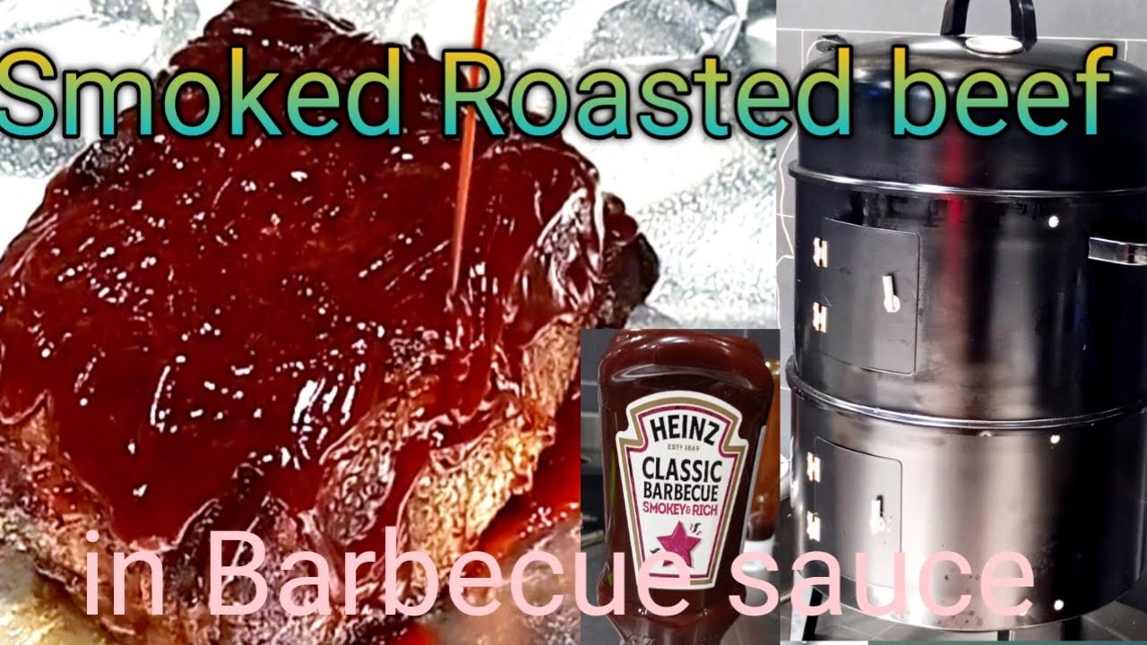 How to cook Smoked roasted beef with barbecue sauce..Recipe - YouTube