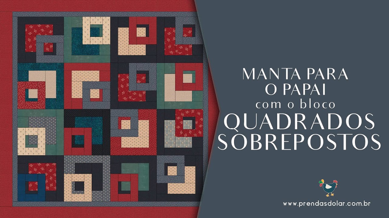 MANTA DE PATCHWORK fácil com um bloco - YouTube