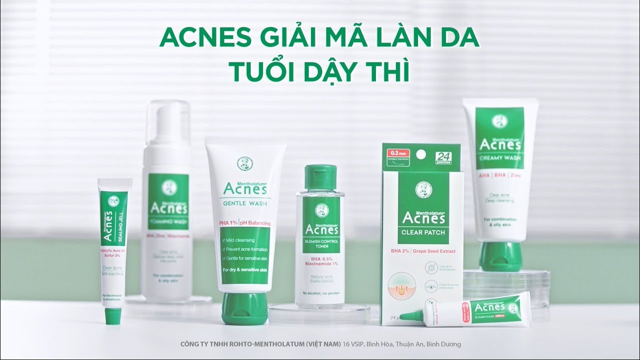 Acnes - 3 bước chăm sóc da mụn hiệu quả - YouTube