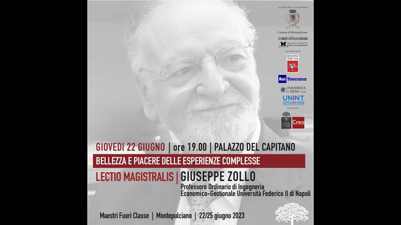 Giuseppe Zollo - Bellezza e piacere delle esperienze complesse - YouTube