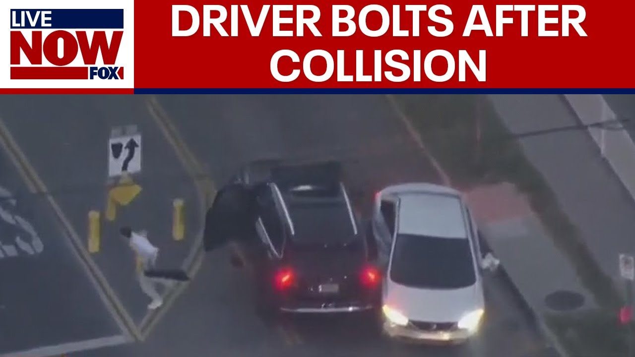 WATCH: High-speed LA police chase, driver flees after violent crash ...