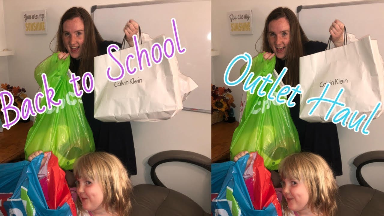 BACK TO SCHOOL OUTLET CLOTHING TRY ON HAUL 2018!!!!! - YouTube