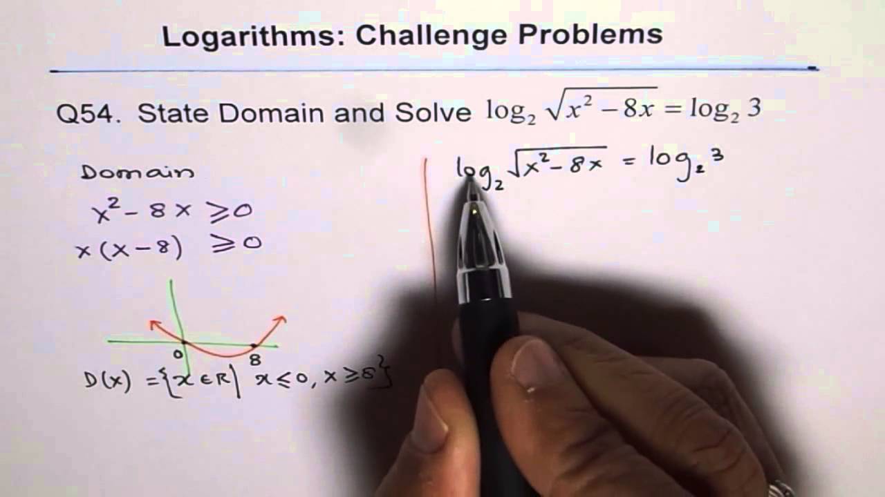 Challenge Logarithms Square Root Q54 YouTube Challenge Logarithms Square Root Q54 YouTube