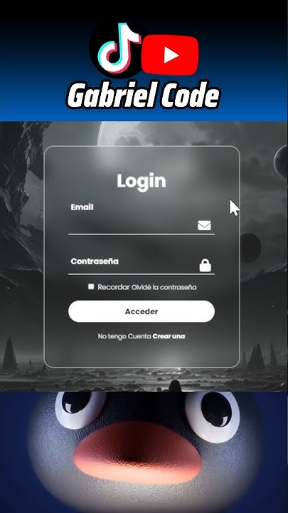 🎁Formulario login con html y css - YouTube