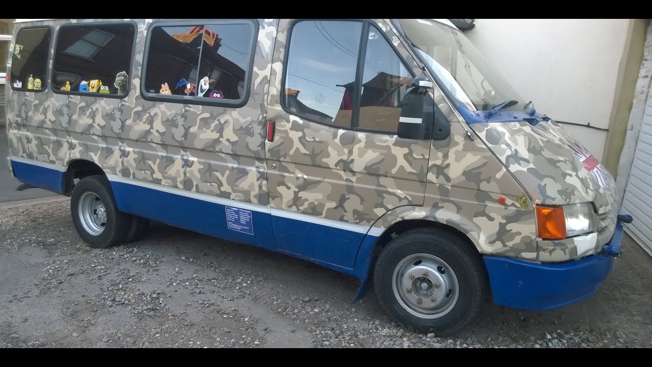 Camper van conversion from Ford transit mini bus Part 9 - YouTube