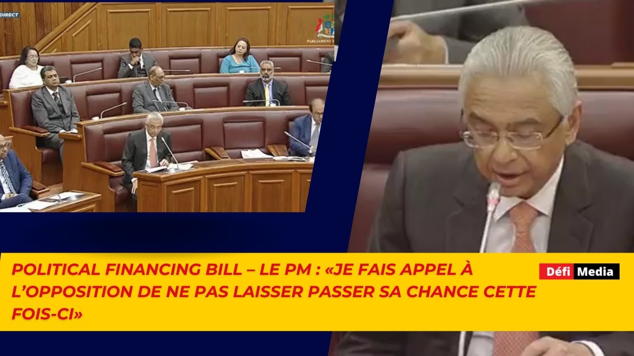 Political Financing Bill : l'appel de Pravind Jugnauth à l’opposition ...