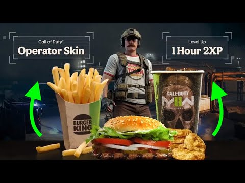 🎬*TRAILER*🍿 Call Of Duty MW2 « SKIN EXCLUSIF » Burger King 🍔 - YouTube