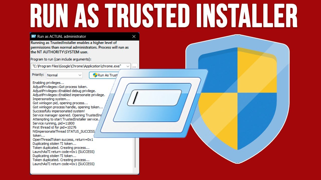 How to Run Any App or Program as the Trusted Installer Account - YouTube