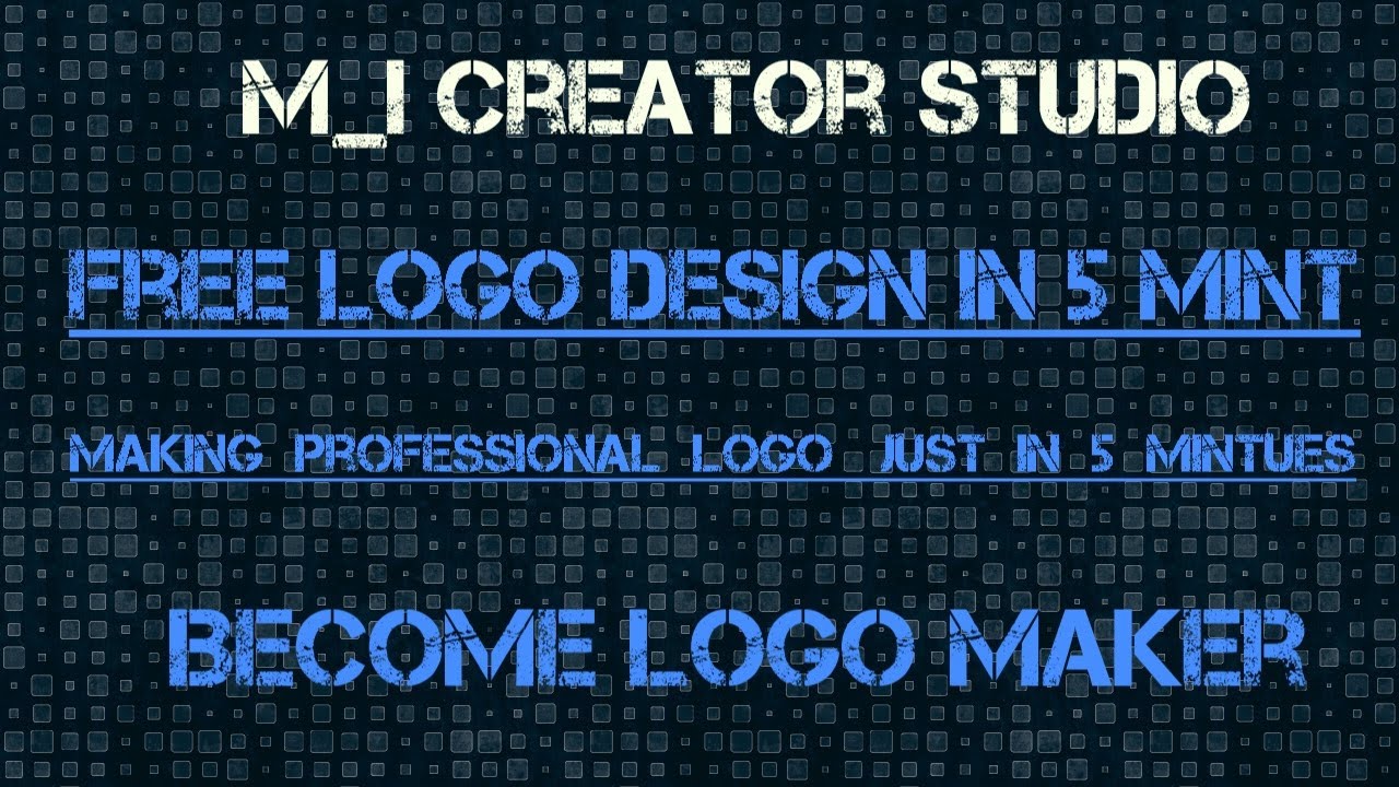 How to Make a Professional Logo basic step in just 5 Mintues/ tutorial ...
