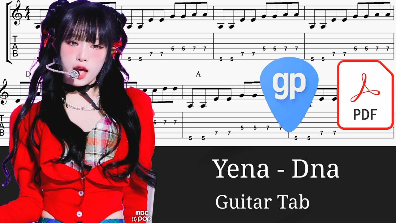 Yena - Dna Guitar Tabs [TABS] - YouTube