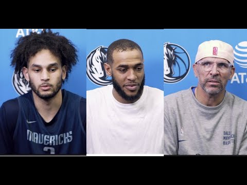 Dallas Mavericks Interviews Before Game 1 vs Timberwolves: Dereck ...