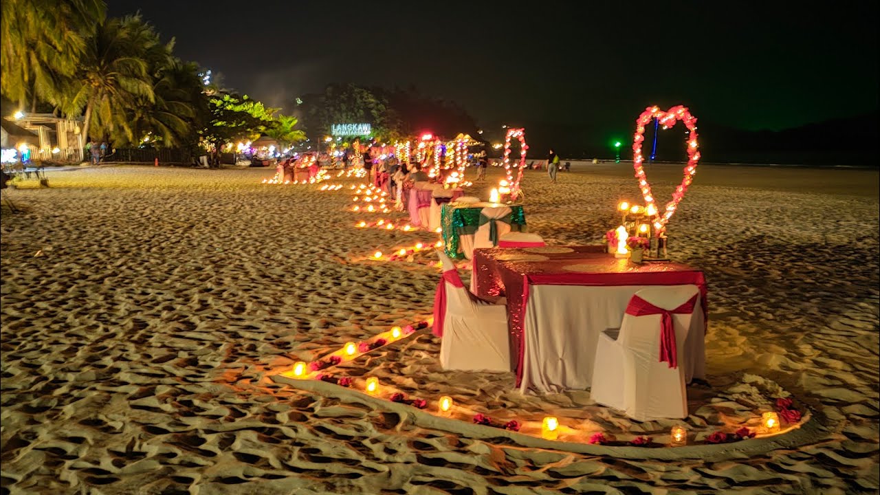 17 Dec 2021 | Night View Cenang Beach Langkawi | 4K HD - YouTube