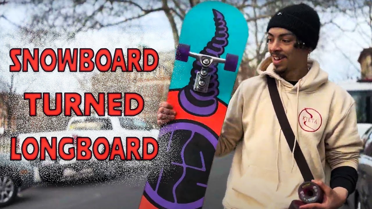 Turning Snowboard into a Longboard - YouTube