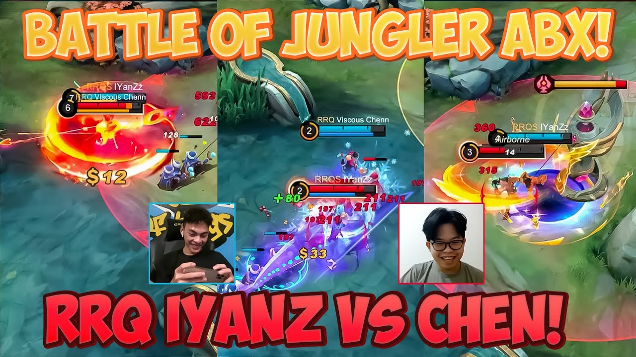 PERTANDINGAN PANAS BATTLE OF JUNGLER ABX 1VS1 RRQ IYANZ VS CHEN ...