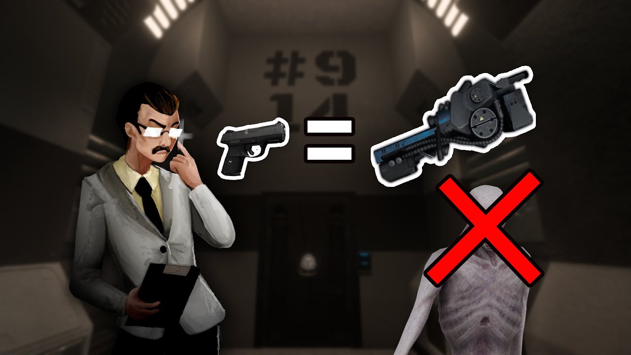 【SCP SL | SCP秘密实验室】😄 小手枪爆改电磁炮! | Com15 = Micro HID! | SCP SL Funny ...