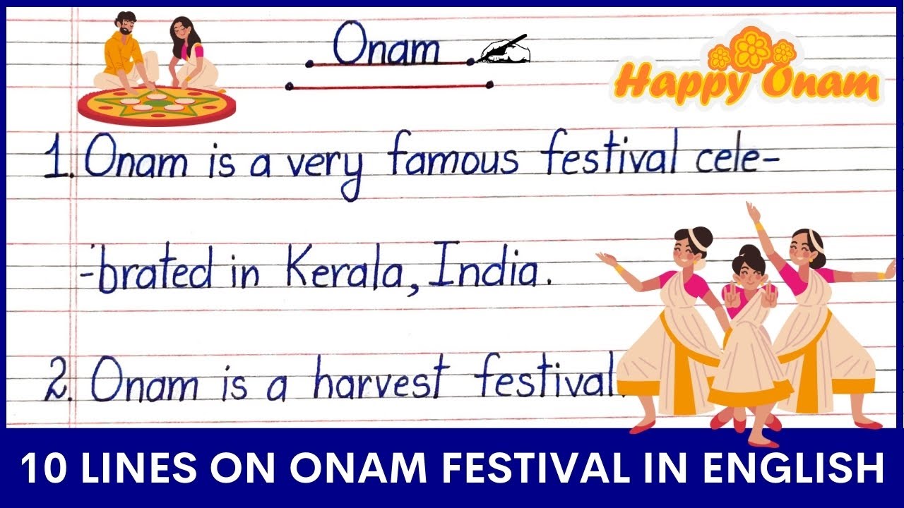10 Lines on Onam Festival in English | Onam 10 Sentences in English ...