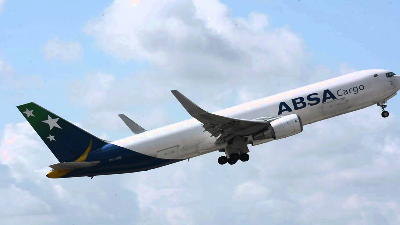 ABSA-TAM Cargo 767 Taking Off from Miami International,FL - YouTube