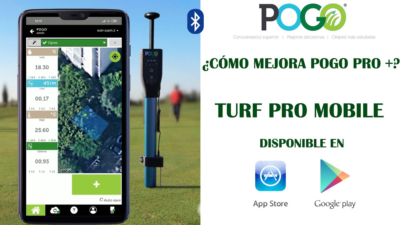 Turf Pro Mobile | La nueva aplicación de POGO | Sensor de humedad ...