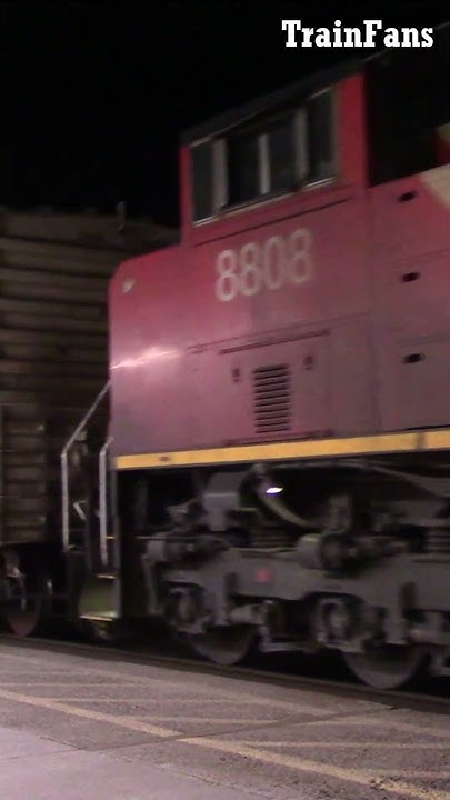 #shorts Intermodal Train CN Z149 With CN 8860 & CN 8808 Locomotives #trains - YouTube