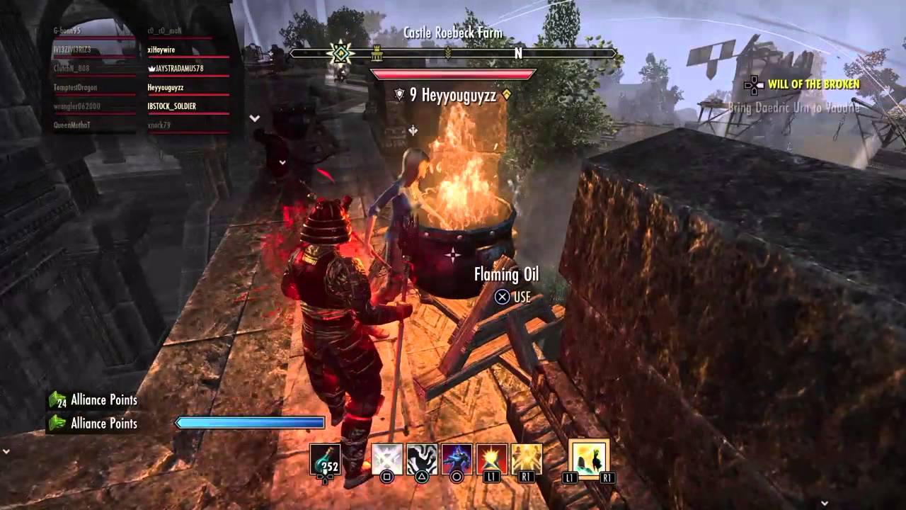 Eso The Epic battle of Castle Robeck | elder scrolls online ps4 - YouTube