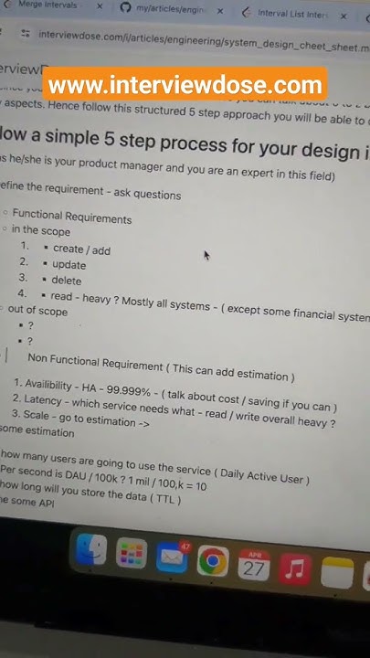 5 steps to structure #systemdesign - YouTube