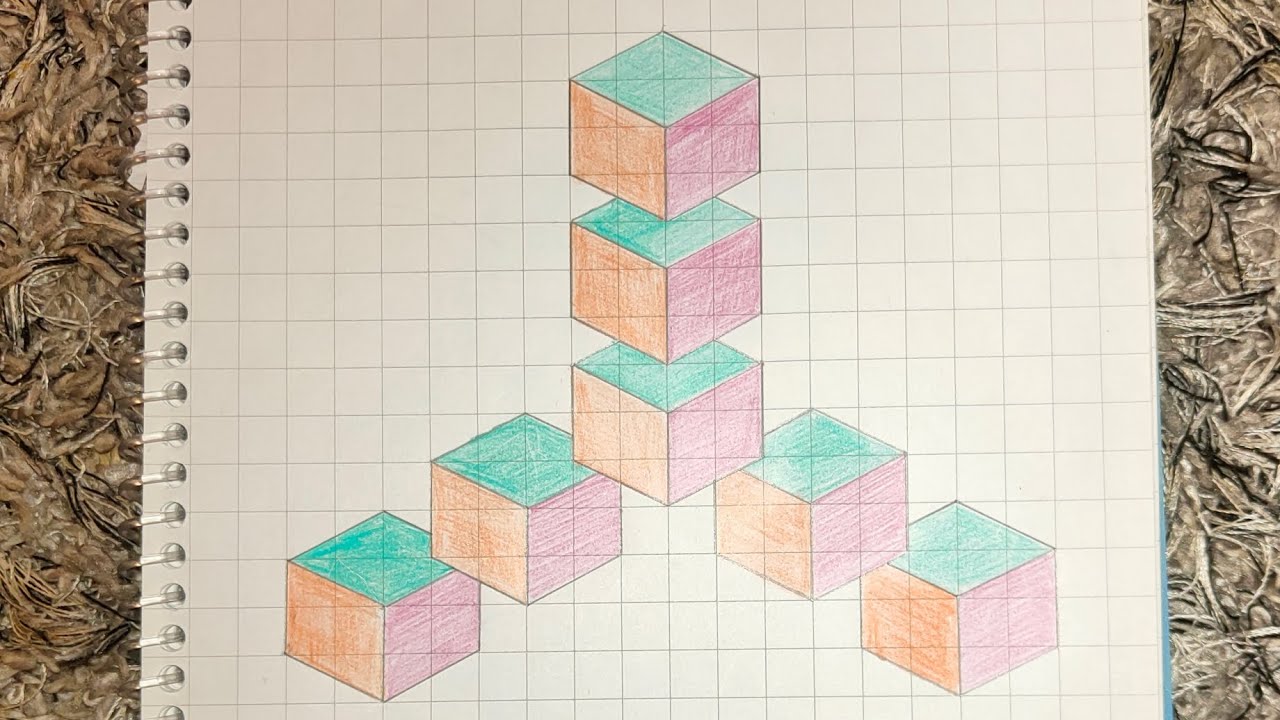 cubes art easy trick - YouTube