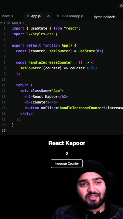 Reactjs Vs Javascript Based App Reactjs Javascript Youtube