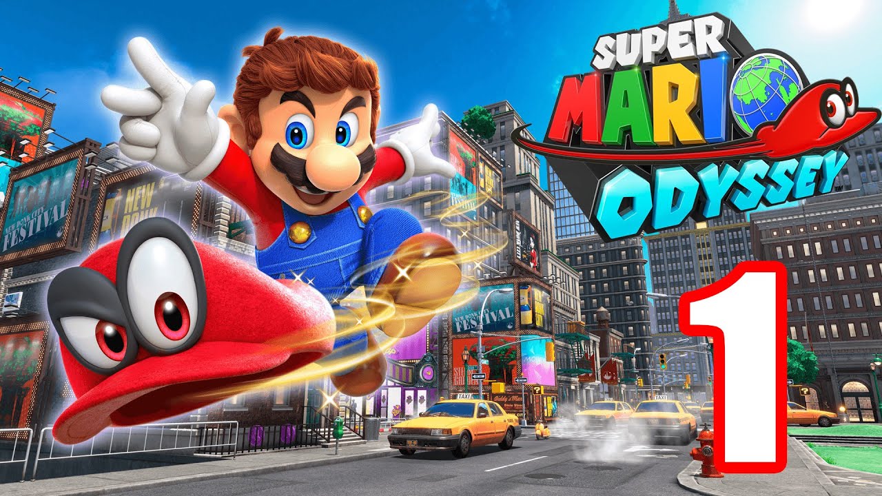Super Mario Odyssey Gameplay Prologue - Cap Kingdom And Cascade Kingdom ...