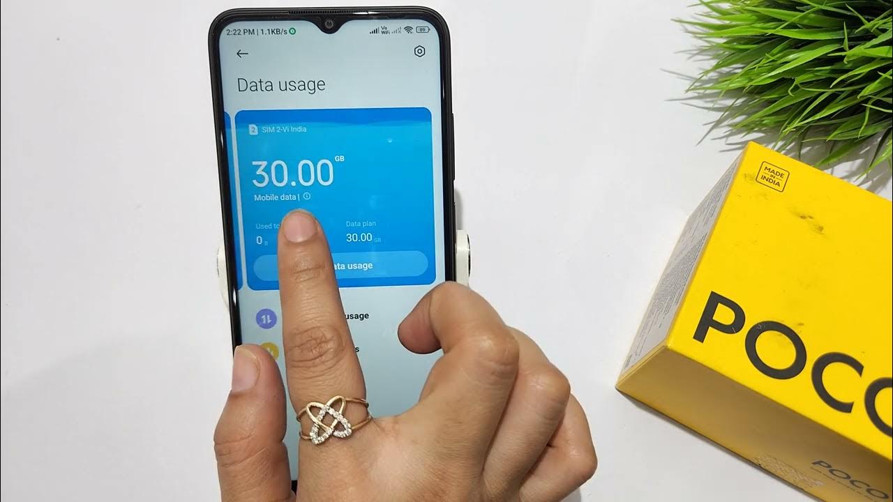 How to turn off data usage in poco C50,C55 | Data limit kaise hataye | Data limit setting - YouTube