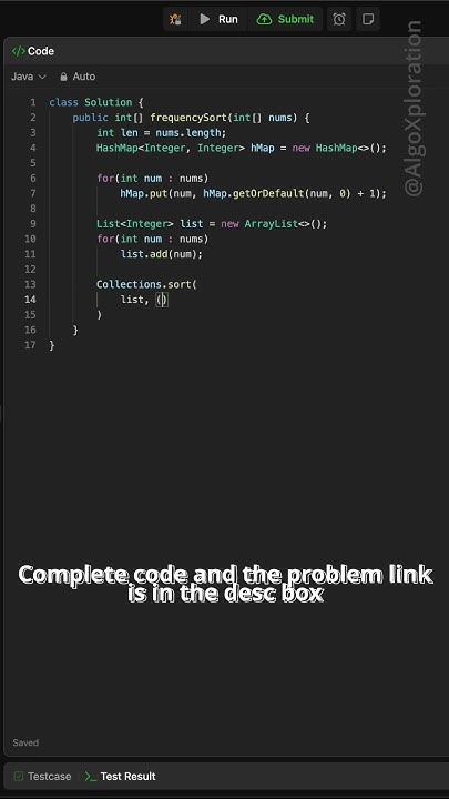 Leetcode Daily Sort Array By Increasing Frequency Solution In Java 0784