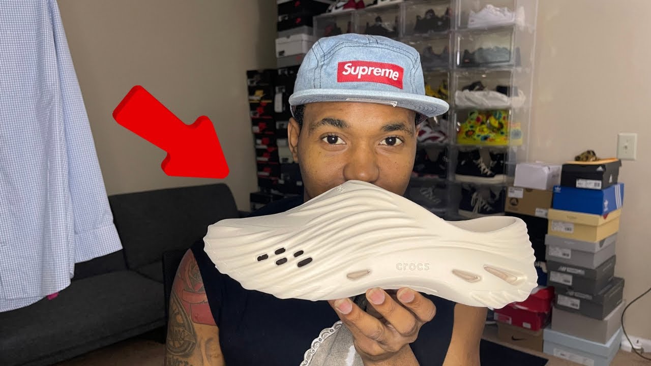 Unboxing Crocs Echo Wave "Almond Tint" Unisex Clog! Try On & Outfits ...