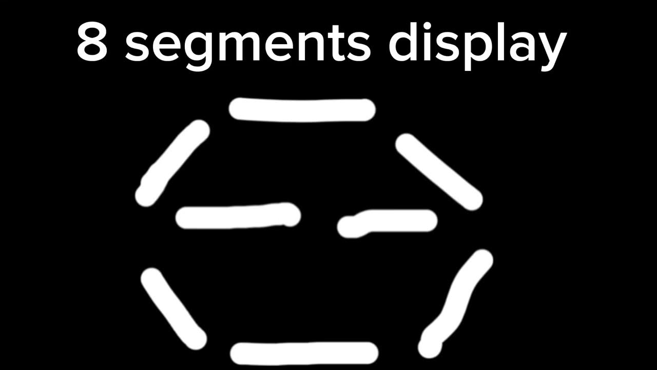 eight segment display - YouTube
