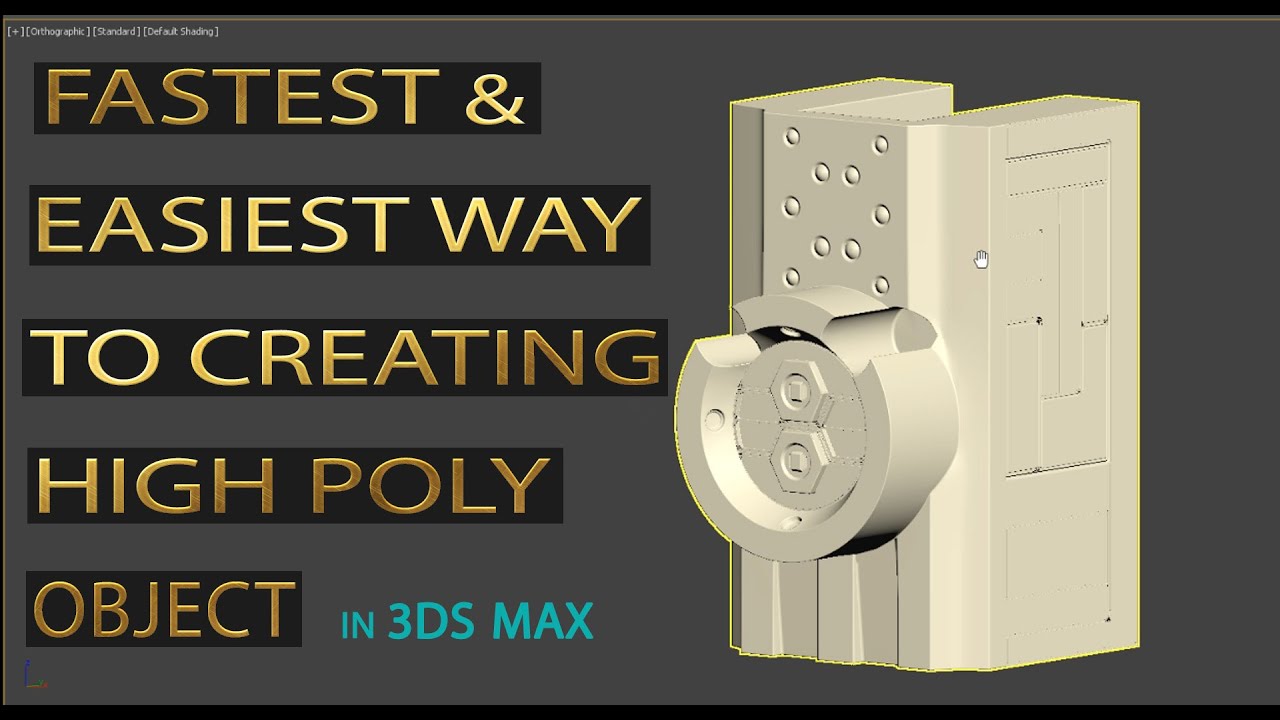 FASTEST AND EASIEST WAY TO CREATING HIGH POLY using data channel in 3ds ...