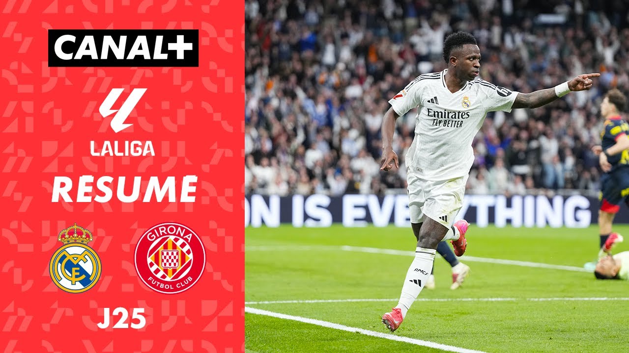Résumé Real Madrid / Girona FC - La Liga 2024-25 (J25) - YouTube