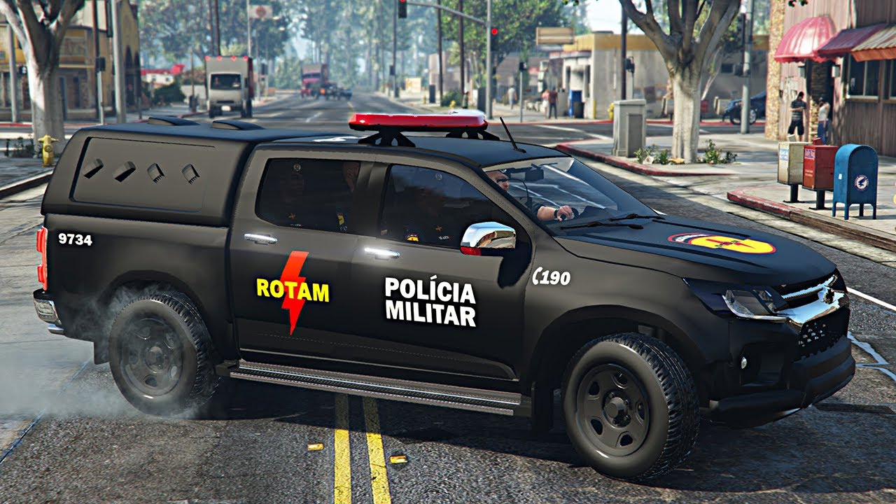 ROTAM PATRULHAMENTO NOTURNO PMGO | GTA 5 VIDA POLICIAL - YouTube
