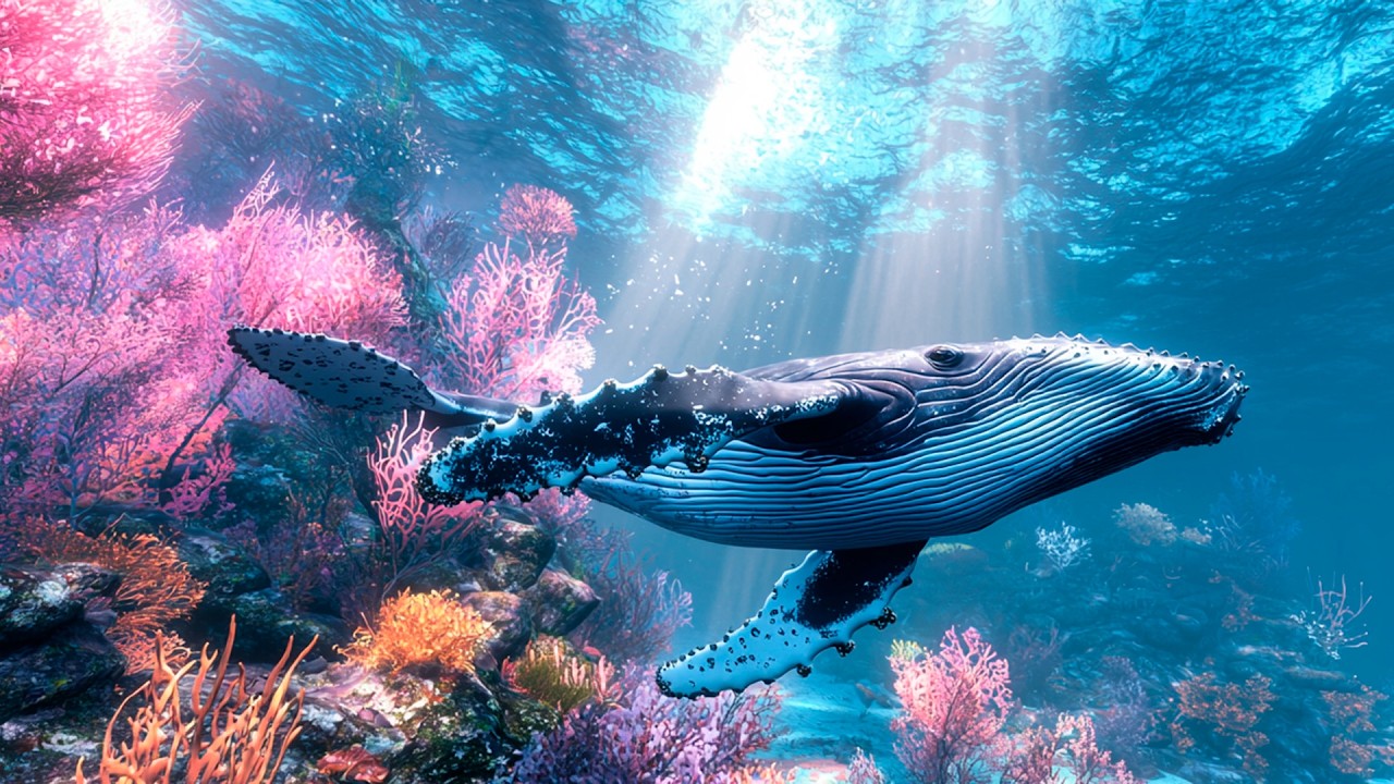 🐋 Meditative Ocean Sounds | Whale Songs & Calming Underwater Ambience 🌌 ...