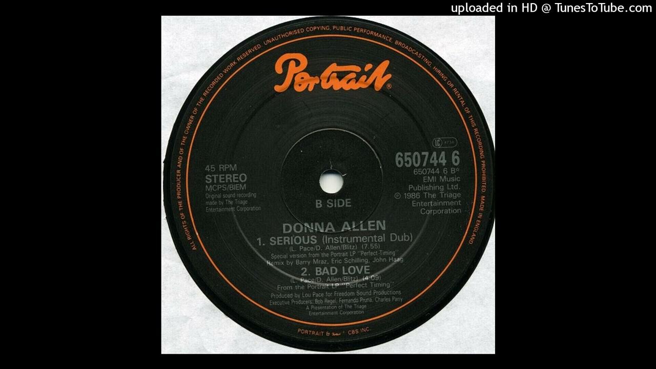 Donna Allen - Serious (Instrumental Dub) (1987) - YouTube