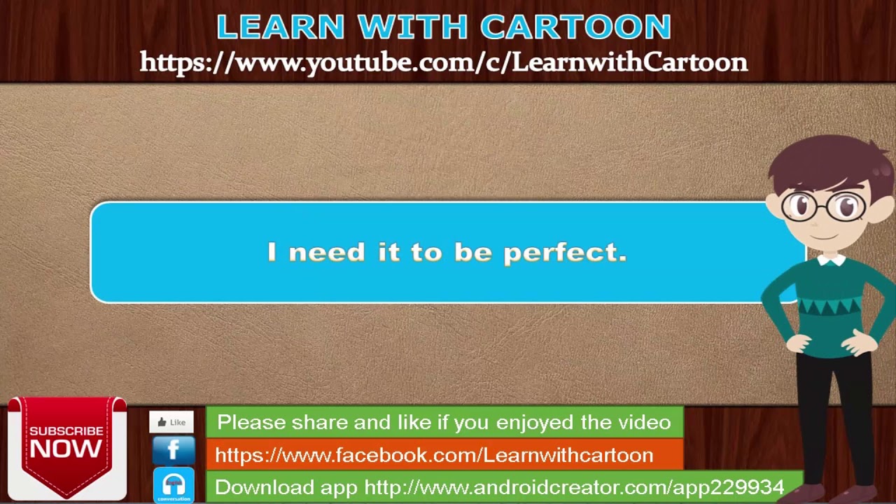 spoken English conversation practice - English cartoon for learning ...