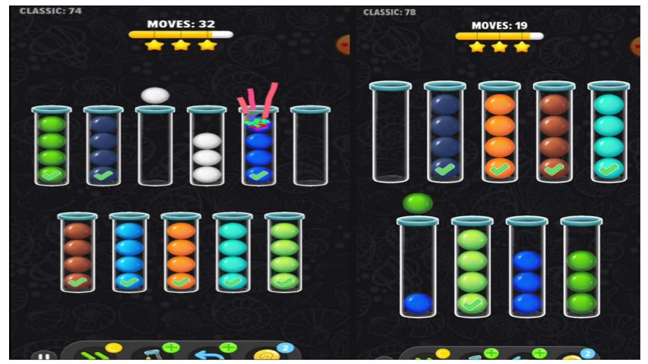 Color Ball Puzzle Gameplay |All Levels android,ios [Classic: 74-80 ...