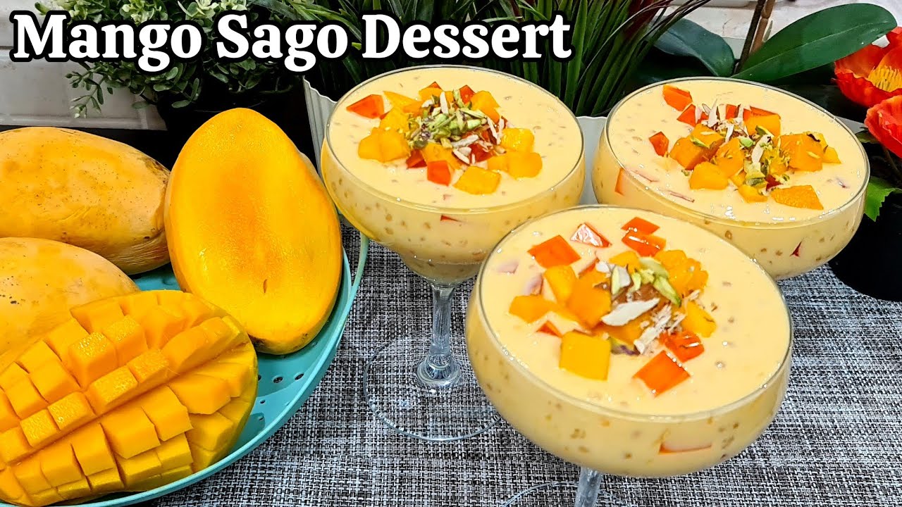 Mango Sago Dessert | How to make mango tapioca recipe | Mango Sabudana Dessert | Easy Sago ...