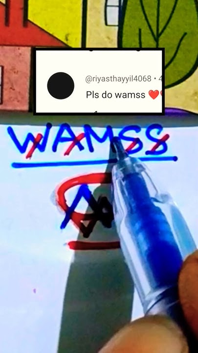 WAMSS Name Logo Design #trending #art #logo #viral #youtubeshorts #shorts - YouTube